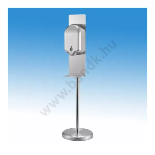Állványos, infrás kézfertőtlenítőszer adagoló, rozsdamentes acél